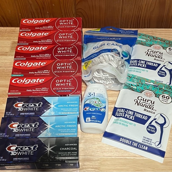 colgate | Bath | Oral Care Bundle Guru Nanda Floss Oral B Glide Colgate ...